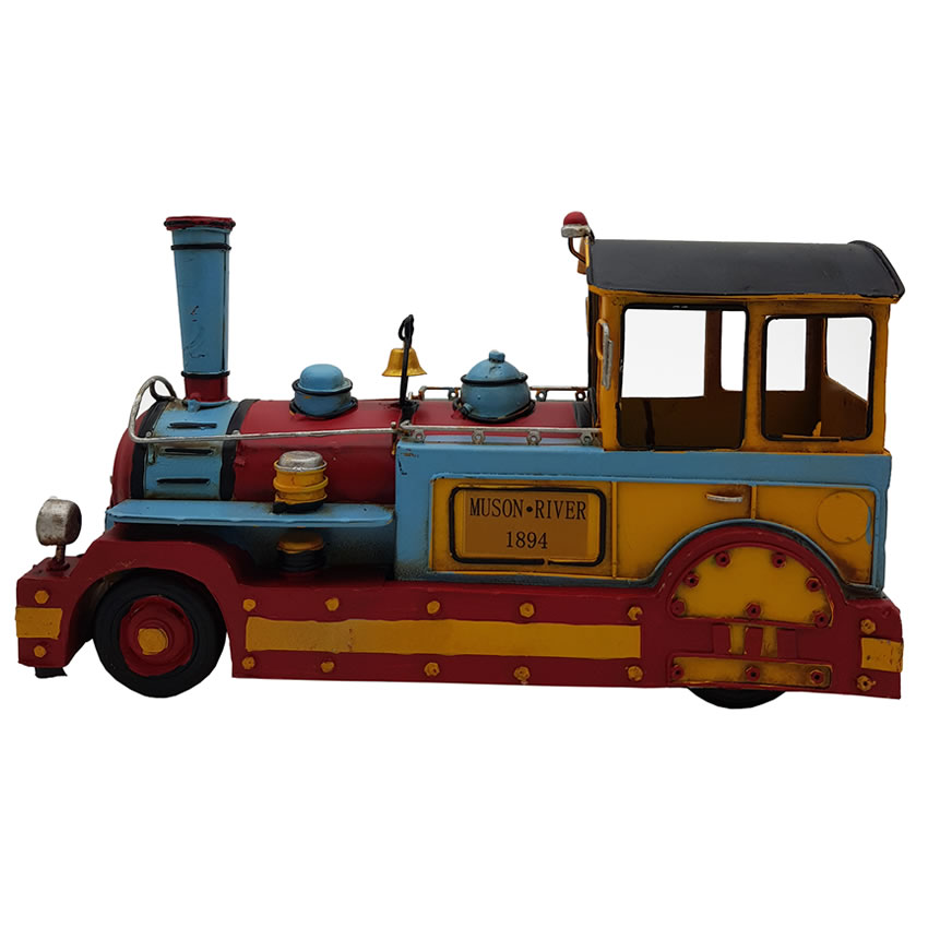 Dekoratif Metal Muson River Gezi Lokomotifi / Hediye Mevsimi